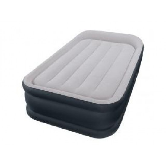 Intex 67732 Rest Deluxe 1-persoons Luchtbed met Ingebouwde Pomp ...